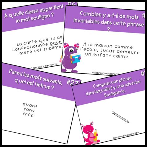 Cat La Préposition La Conjonction Et L Adverbe