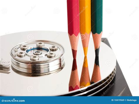 Open Hard Disk Drive Stock Image Image Of Delete Digital