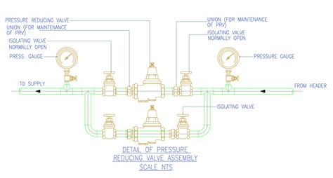 Dwg File Of Pressure Reducing Valve Prv Plumbing Layout