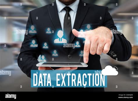 Handwriting Text Data Extraction Conceptual Photo Act Or Process Of