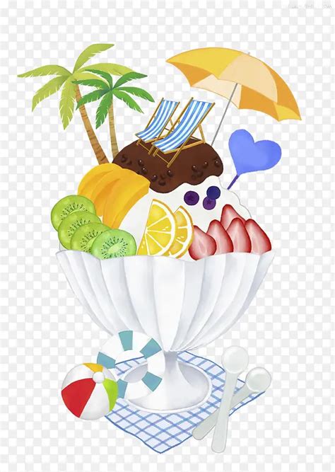 卡通夏日水果刨冰png图片素材下载 图片编号8369908 Png素材网