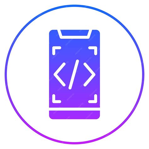 premium vector smartphone coding vector illustration