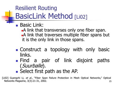 Ppt Short Overview Of Dynamic Routing And Wavelength Assigment In