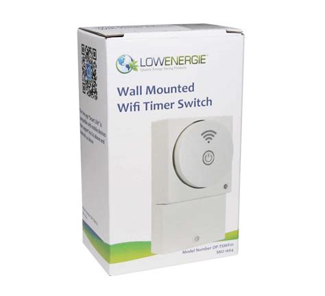 Smart Wall Mounted Wifi Timer Switch Low Energy Supermarket