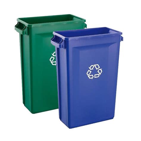 87l Svelte Slimline Commercial Hospitality Recycling Bin Blue Trust