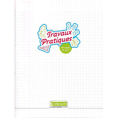 calligraphe cahier de travaux pratiques incolore 24x32 cm 96 pages