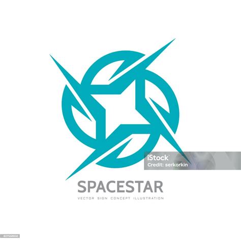 우주 스타벡터 아이콘 템플릿 개념 그림입니다 광선 기호로 추상 모양입니다 크리에이 티브 디자인 요소입니다 개념에 대한 스톡 벡터 아트 및 기타 이미지 Istock