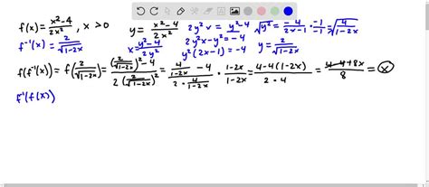 Solved The Function F Is One To One A Find Its Inverse Function F 1