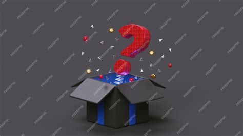 Free Photo 3d Rendering Of Mystery Box
