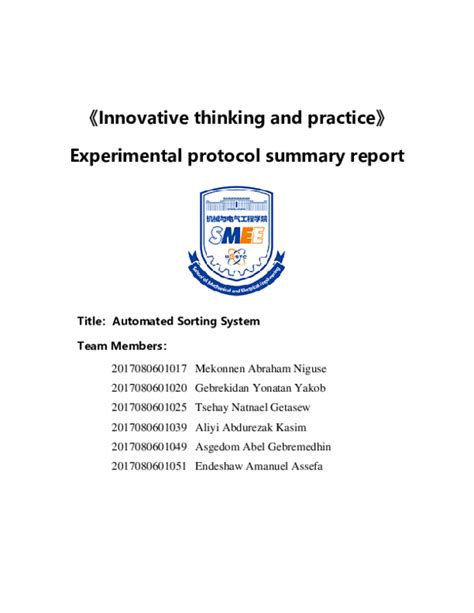 Pdf Automated Sorting System