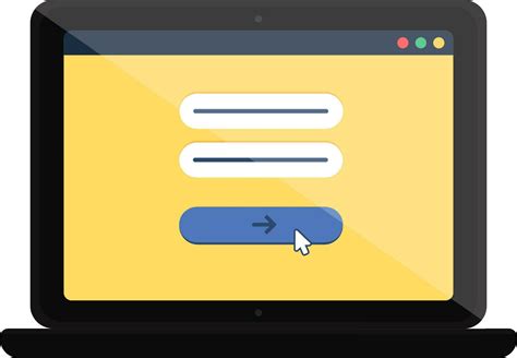 Authentication Page Entering Password Website 28028149 Vector Art At
