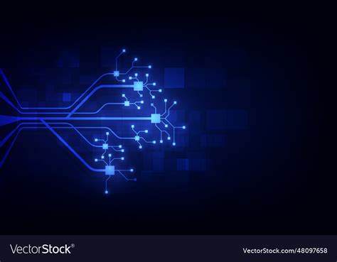 abstract circuit networking blockchain concept vector image