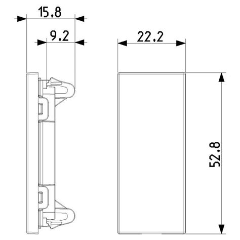 Vimar Linea Cover Cap 1 Module Hemp Colour 30041 C