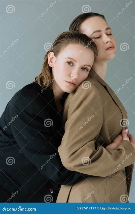 Pretty Lesbian Woman Looking At Camera Stock Image Image Of Tender Love