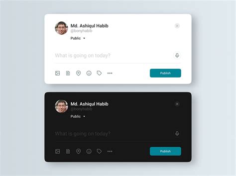 daily ui 081 status update by md ashiqul habib on dribbble