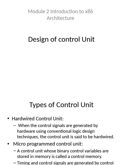 module 2a design of control unit pdf computing computer engineering