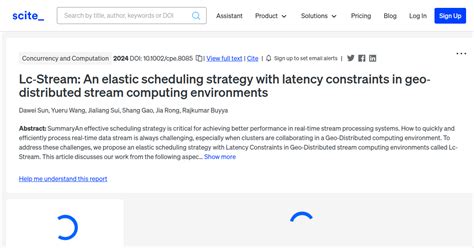 Lc‐stream An Elastic Scheduling Strategy With Latency Constraints In