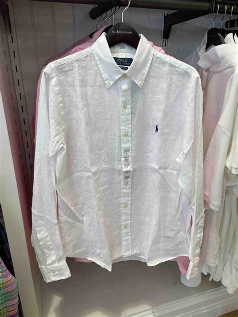 폴로 랄프로렌 폴로 남자 Rl 언턱 클래식 핏 린넨 셔츠 상품 상세 크로켓