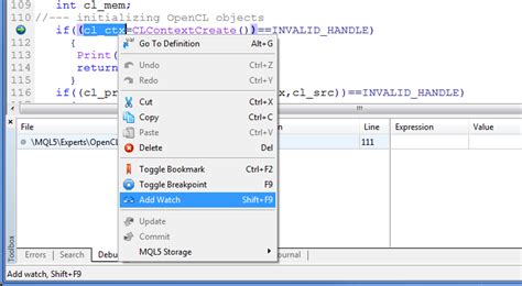 Debugging MQL Programs MQL Articles