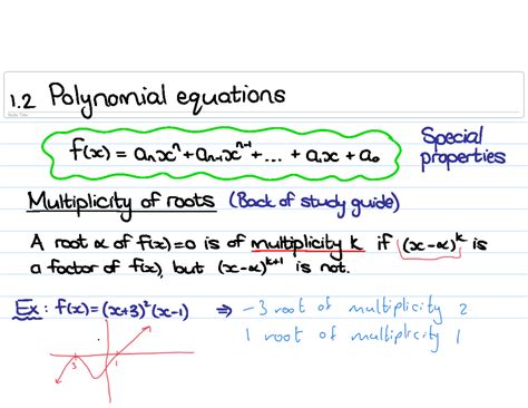 1 2 Polynomial Equations Part 1 1 Polynonial Equations Note Title F X And And Special Ax Ao
