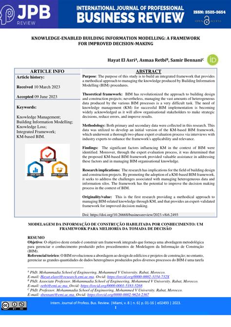 Pdf Knowledge Enabled Building Information Modelling A Framework For Improved Decision Making