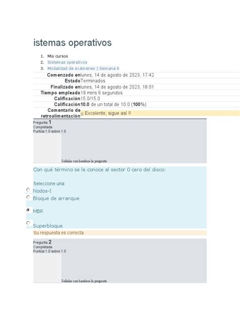 Sistemas Operativos Semana 6 Pdf Archivo De Computadora Ingeniería Informática