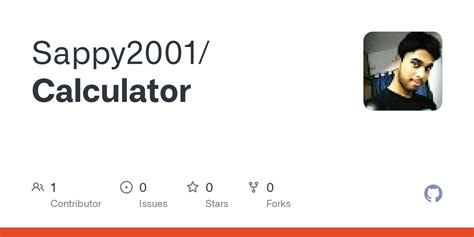 GitHub Sappy2001 Calculator