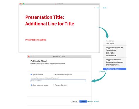 publish a presentation to the cloud—wolfram documentation