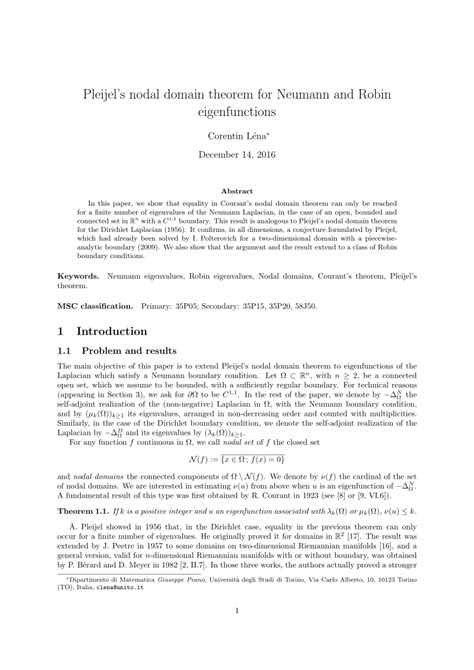 pdf pleijel s nodal domain theorem for neumann and robin eigenfunctions