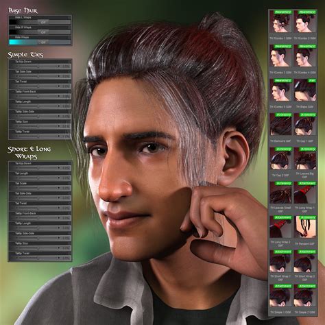 Tree Hair For Genesis 8 Male And Genesis 81 Male Daz 3d