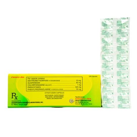 Dynatussin Capsule Crisdy Na Drug Corp