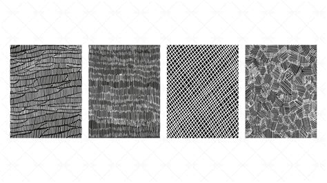 4 Sketched Texture Posters Graphics Motion Array