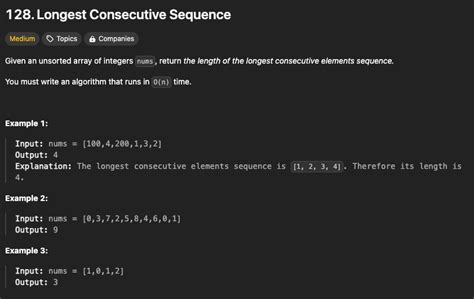 [python] longest consecutive sequence