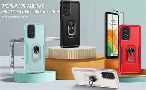 Oterkin For Samsung Galaxy A33 Case A33 5g Case With Tempered Glass