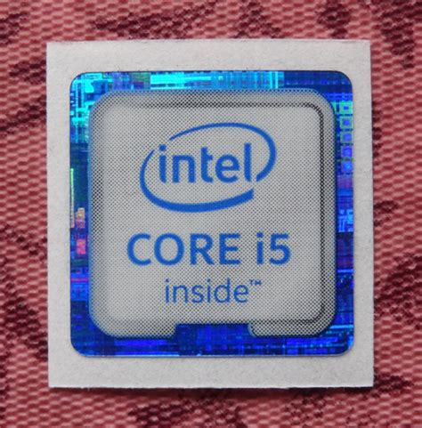Intel Core I5 Inside Sticker 18 X 18mm 2015 Version Skylake 6th