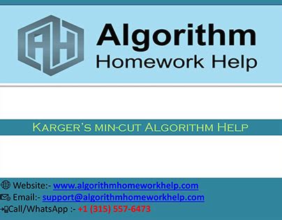 Algorithm Homework Help On Behance