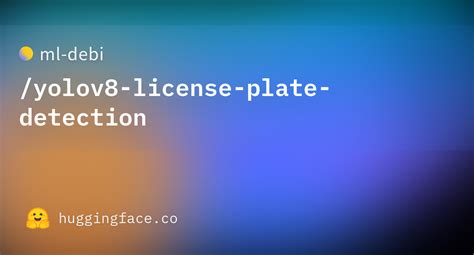 Ml Debiyolov8 License Plate Detection · Hugging Face