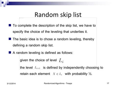 Ppt Randomized Skip List Powerpoint Presentation Free Download Id350650