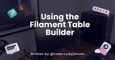 Using The Filament Table Builder Devdojo