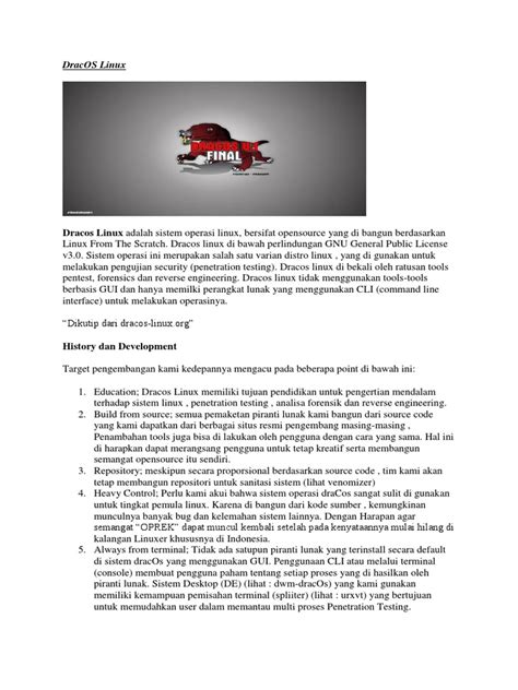 dracos linux presentation pdf