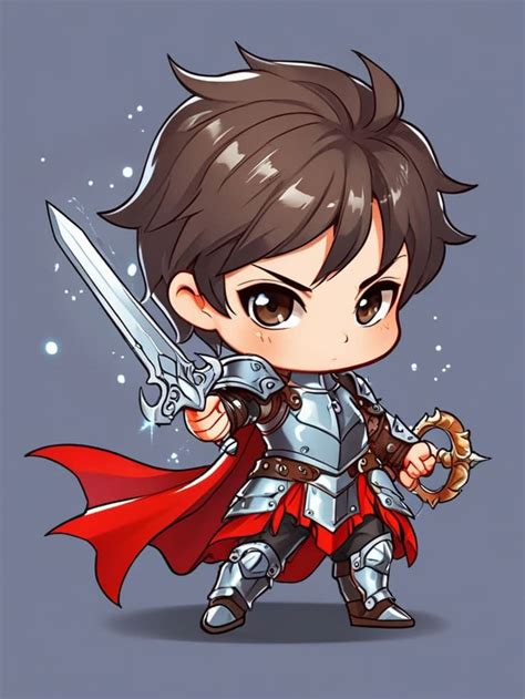 Chibi Warrior In Battle Chibi Anime Chibi Chibi Knight