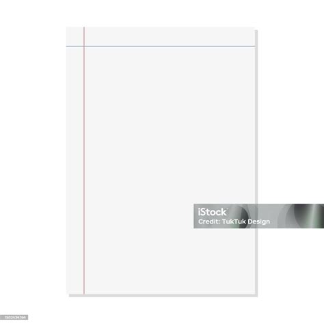 종이 줄이 그어진 공책 메모 페이지 학교 교육을 위한 흰색 시트 템플릿 그림 교과서에 대한 스톡 벡터 아트 및 기타 이미지