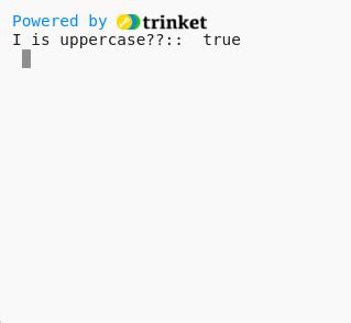 Java Character Isuppercase Int