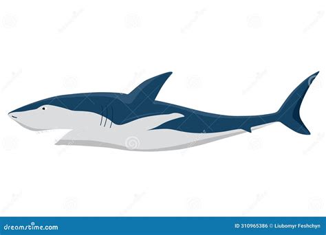 Predator Fish Vector Illustration 282646440