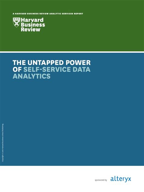 Hbr Alteryx Report 6 Pdf Analytics Intelligence Analysis