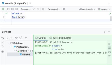 Query Results Intellij Idea Documentation