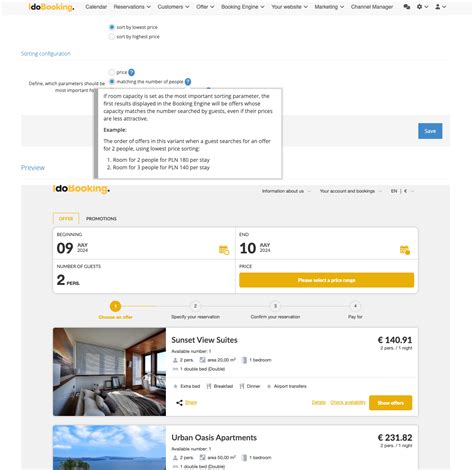 New Improved Offer Sorting Algorithm In Your Booking Engine