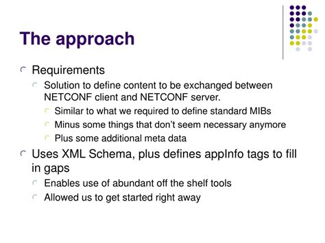 Ppt Using Xml Schema To Define Netconf Content Powerpoint Presentation Id9627892