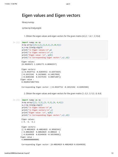 lab 3 eigen values and eigen vectors pdf functional analysis