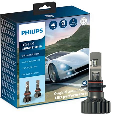 Philips Ultinon Pro9100 żarówka LED [~H8/H11/H16] 8719018018601 za 730 ...